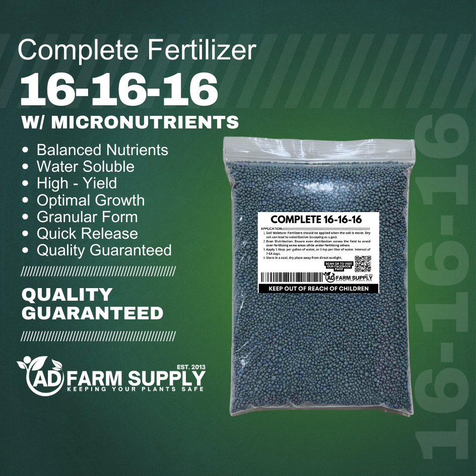 COMPLETE FERTILIZER 16-16-16 Fast Growth Balanced Nutrients High Yield ...