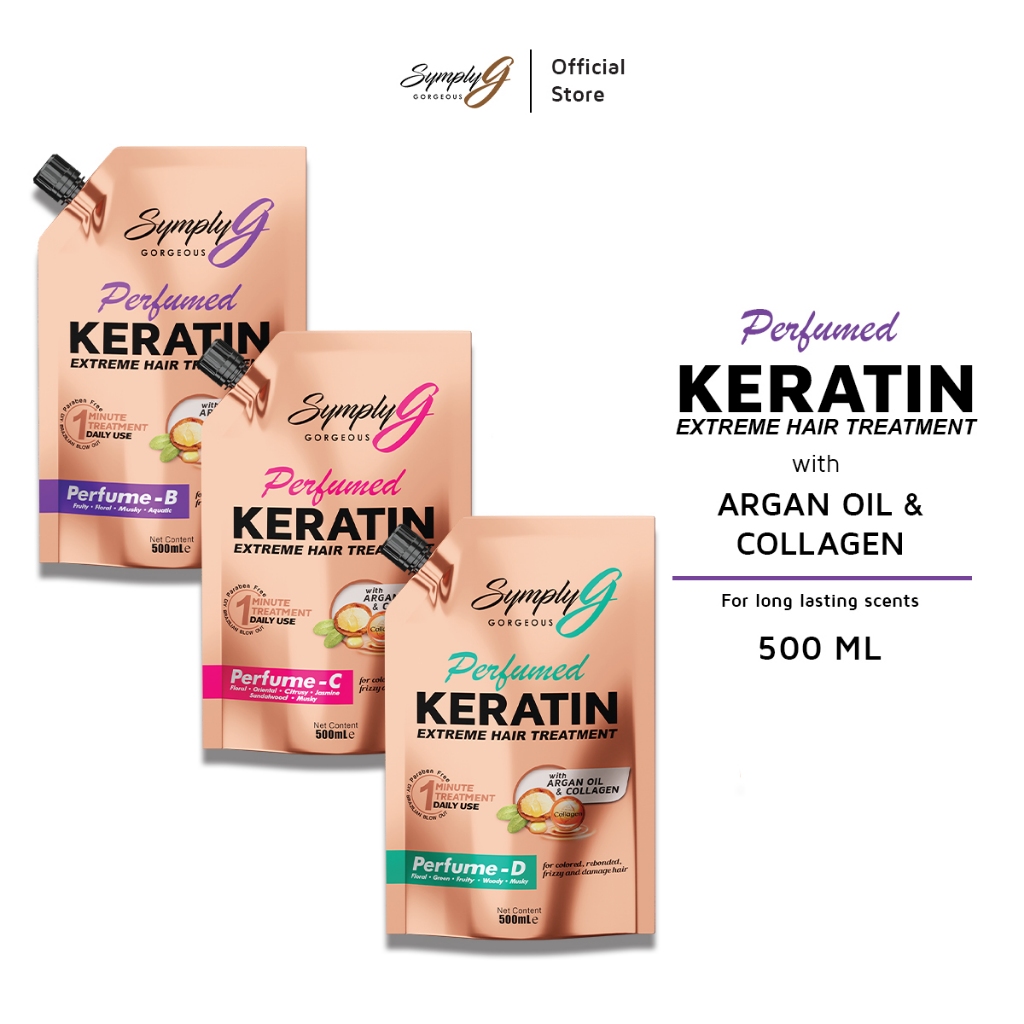 Symply G Perfumed Keratin Conditioner w/ Argan Oil and Collagen 500mL | Shopee Philippines