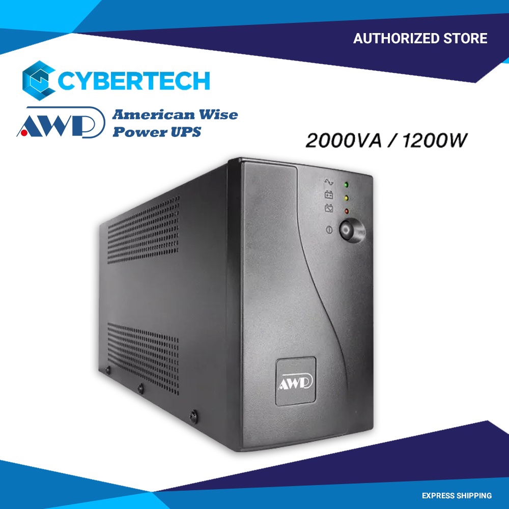 AWP Wise AID2000 2000VA 1200W UPS (1PC PER ORDER PLEASE) | Shopee ...