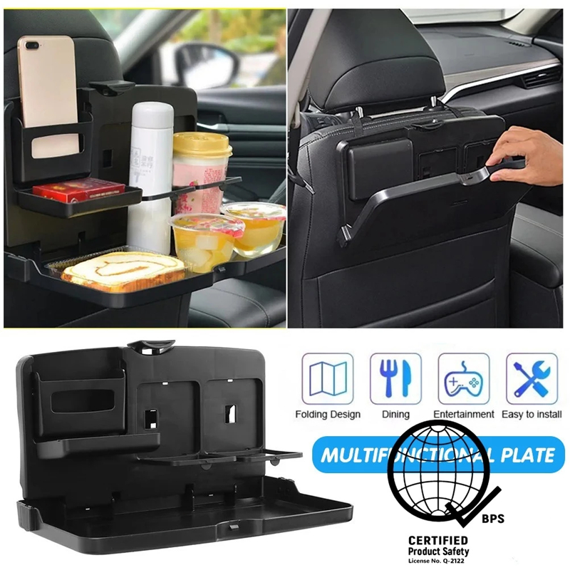 Carspark Portable Car Dining Table Folding Food Cup Tray Car Interior ...
