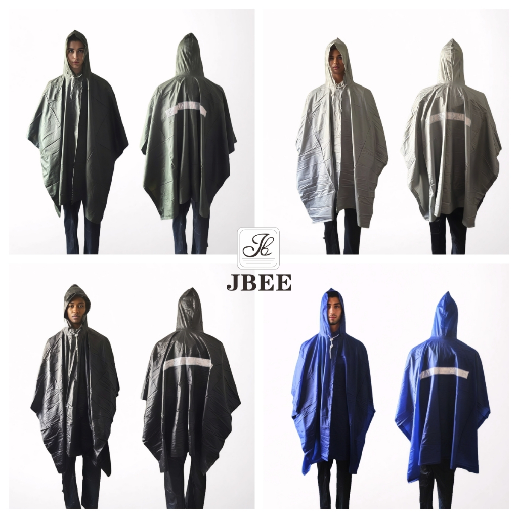 JBEE 822 Raincoat with Reflective Strips Outdoor Cycling Raincoat ...