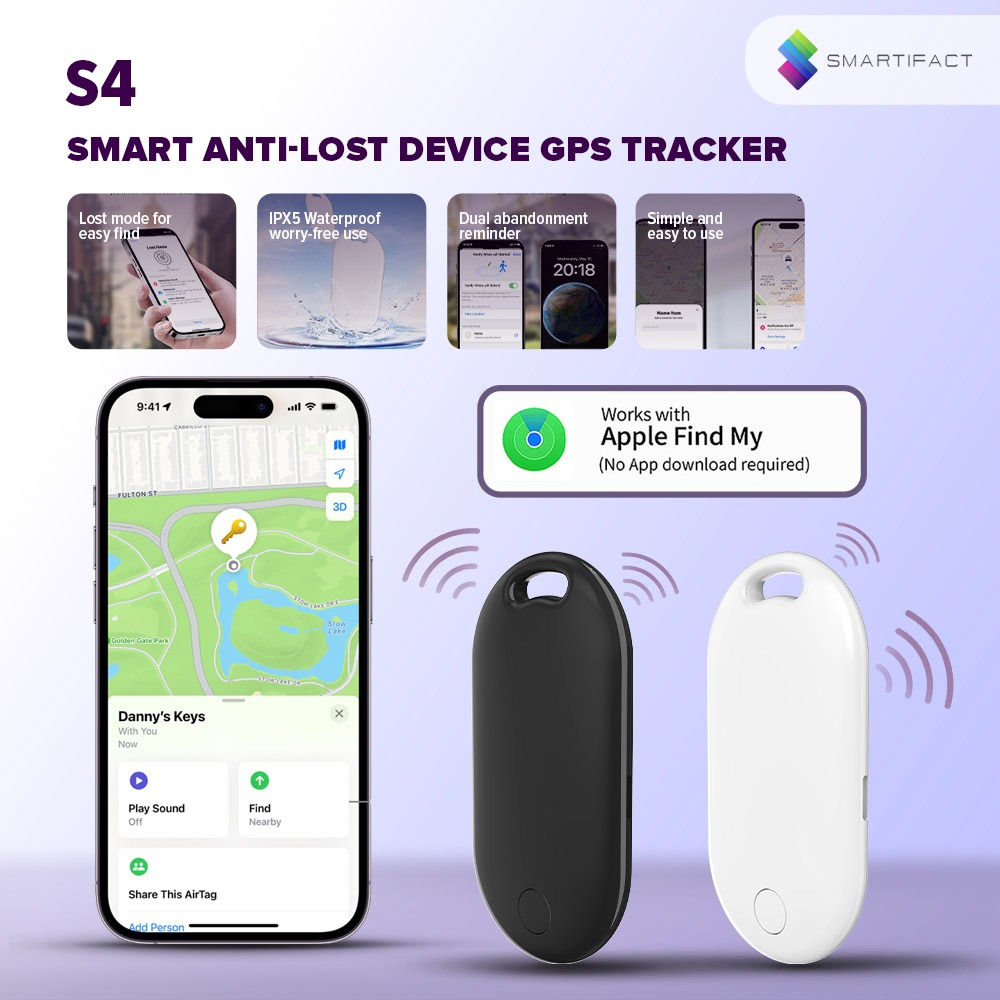 Smartifact S4 Smart Air Tag Anti-Lost Device Tracker Alam Tracker Mini ...
