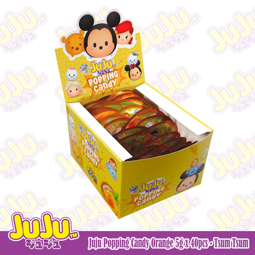 Juju Popping Candy Orange Flavor 5g x 40pcs -TSUM TSUM | Shopee Philippines