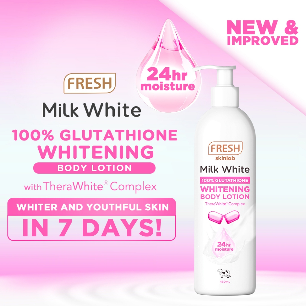 Fresh Skinlab Milk White Glutathione Body Lotion (480ml) | Shopee Philippines