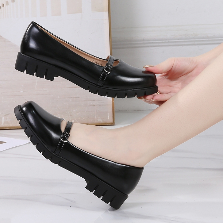 Mary Jane Shoes For Women Fashion Cute School Shoes For Women Heels Women's Black Shoes B9026 ...