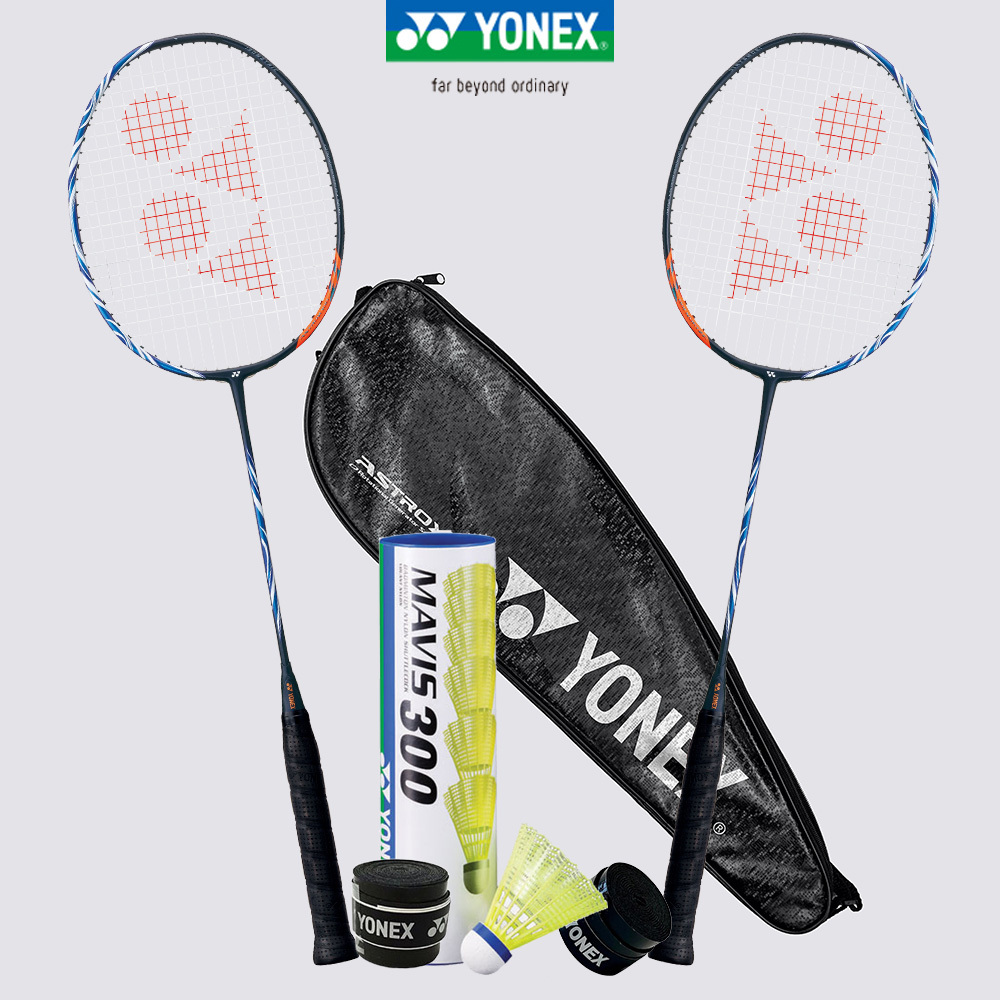 YY original ASTROX 100ZZ Dark Navy Combo Set Full carbon Badminton ...