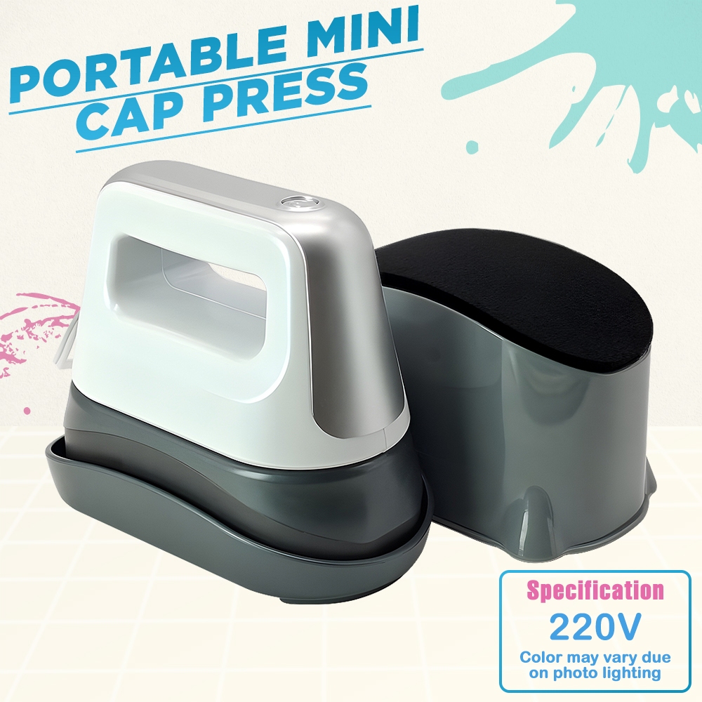 Mini Heat Press Machine for Caps Teflon Coated Portable Cap Press ...