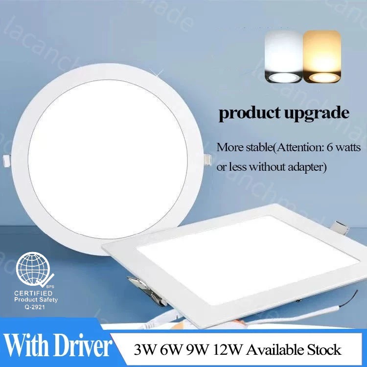 LED pin Light ceiling light Recessed Downlight Square Round Panel light ...