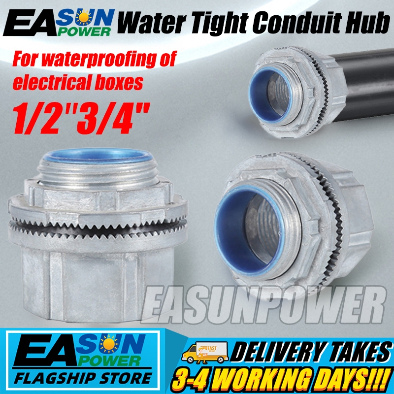 Watertight Conduit Hubs For Electrical Boxes From 1/2" To 3/4" | Shopee ...