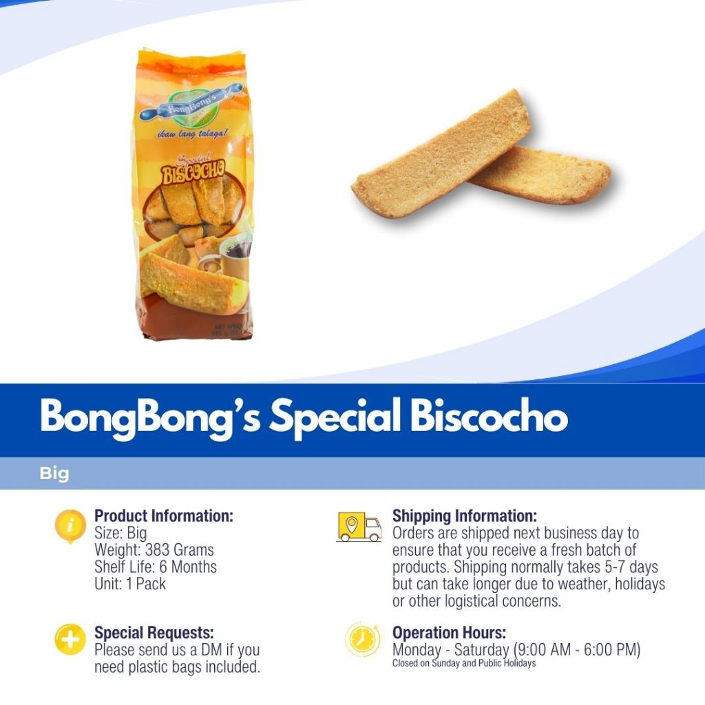 Biscocho Big 1 Pack. | Shopee Philippines