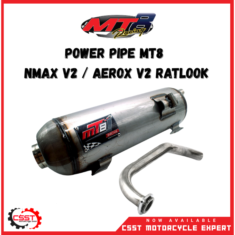 MT8 POWER PIPE FOR NMAX V2/ AEROX V2 (RATLOOK) ORIGINAL | Shopee ...