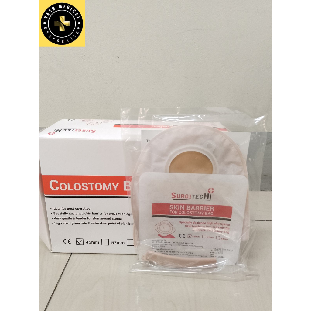 SURGITECH COLOSTOMY BAG(1 SET ONLY) | Shopee Philippines