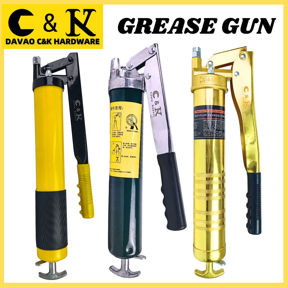 [CK13-12] Premium Heavy-Duty Grease Gun Kit with Complete Accessories (400cc / 600cc / 900cc ...