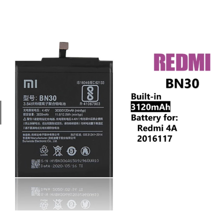 Linshun BN30 batteries redmi 4A redmi4A BN-30 replacement phone battery ...