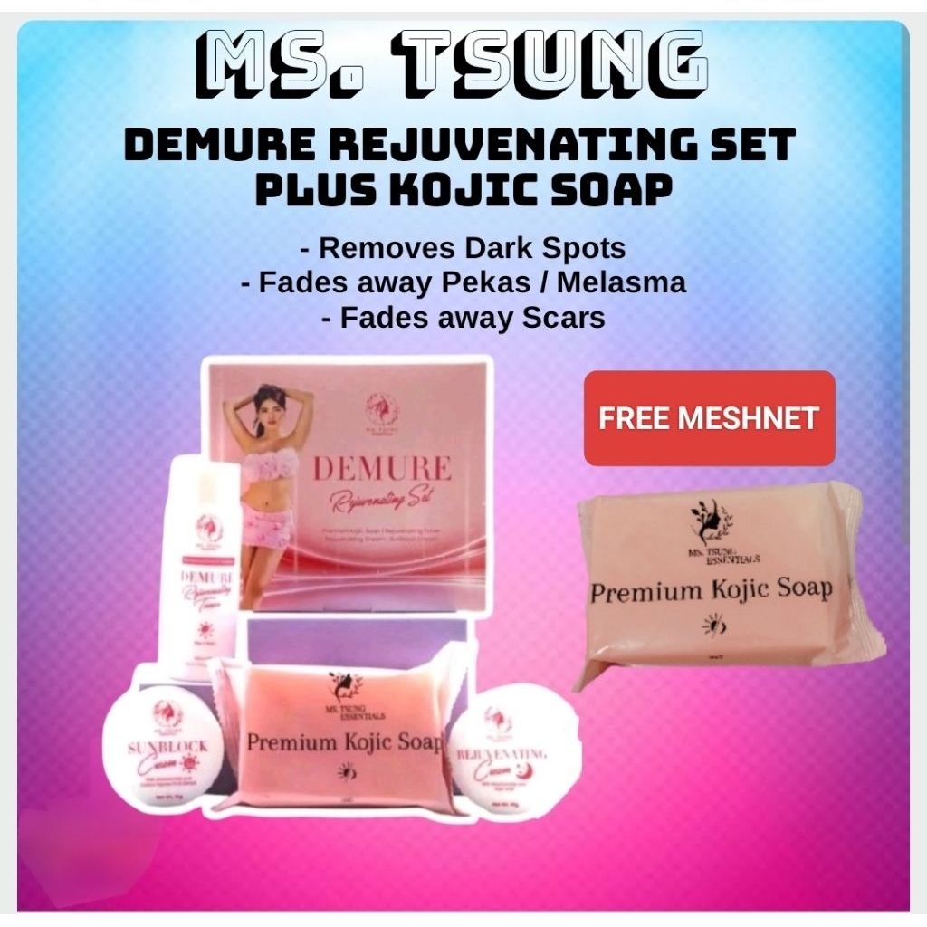 MS. TSUNG DEMURE REJUVENATING SET PLUS MS. TSUNG KOJIC SOAP ( FREE ...
