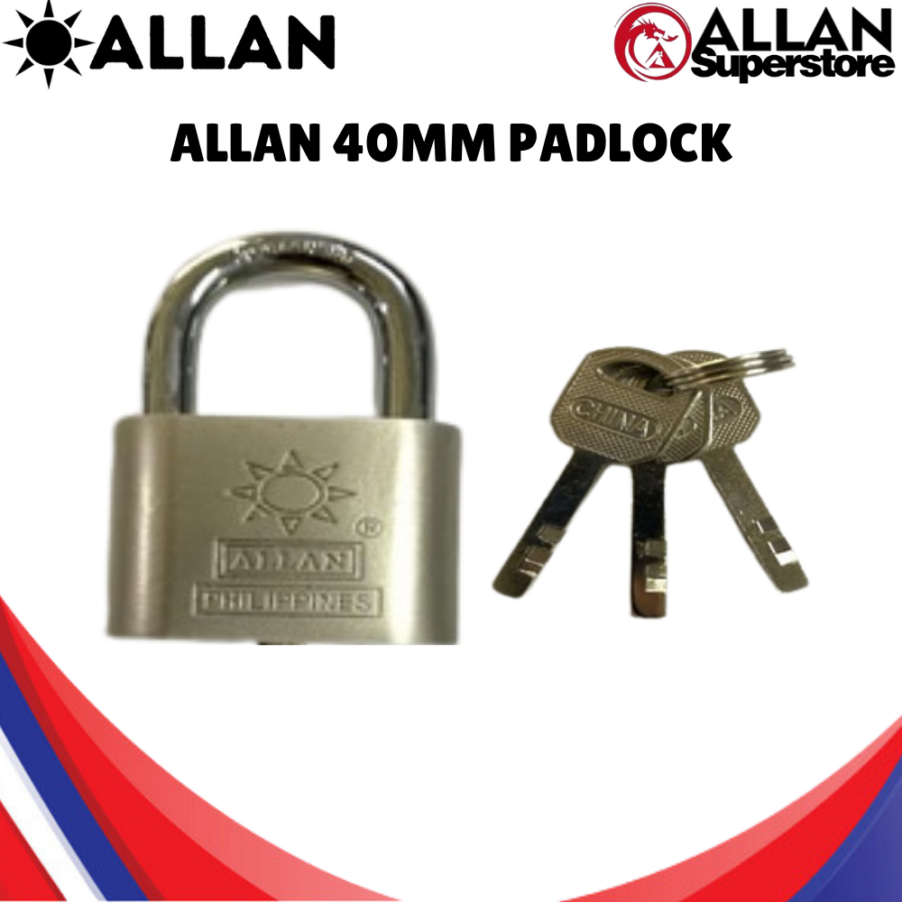 Allan Superstore Top Security Padlock 40mm Door Locks Safety Heavy Duty ...
