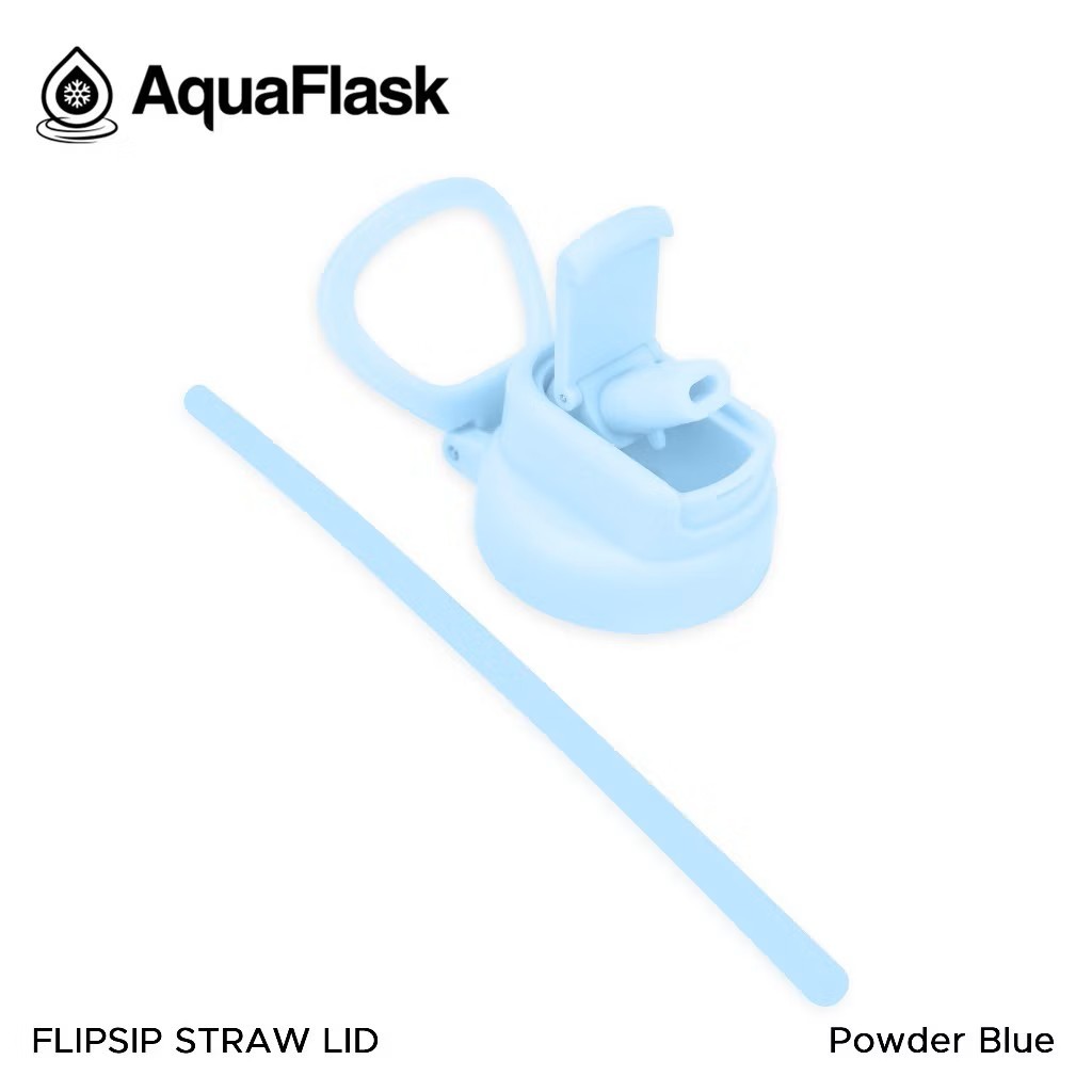 Aquaflask Powder Blue Flip Sip Straw Lid Accessories(Fits 14oz/18oz ...
