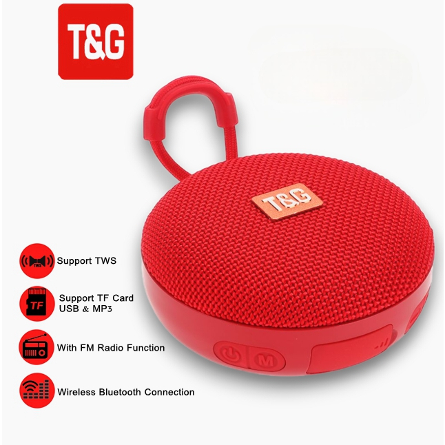T&G TG-352 TWS Round Portable Wireless Multi Function Outdoor Cycling ...