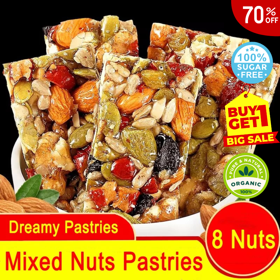 Mixed Nuts Cake 3F Food Eight Types of Nuts Pastries Fructose Jujube ...