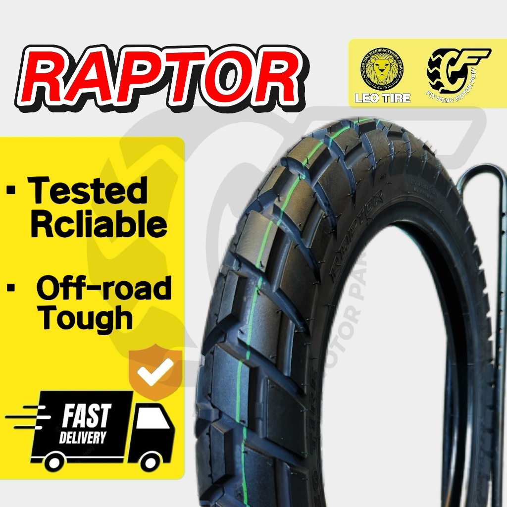 Motorcycle LEO RAPTOR tire Off-road Dual-sport tubular (TUBE TYPE ...