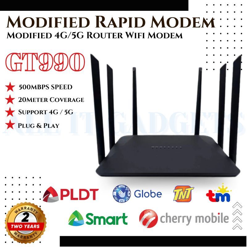 NEW 2024 Turbo GT990+ Modified 4G/5G LTE CPE Router Modem Wi-Fi ...
