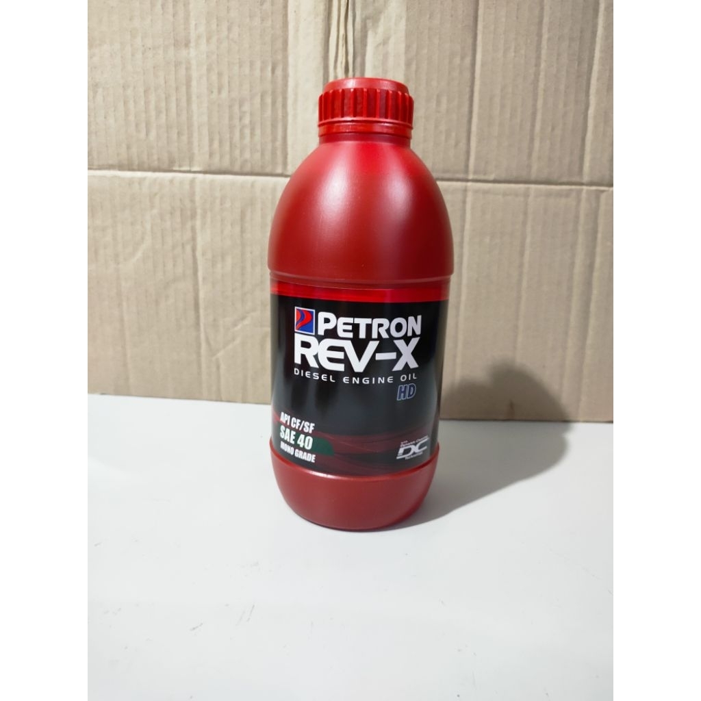PETRON REV-X DIESEL ENGINE OIL HD API CF/SF SAE 40 MONOGRADE 1L ...