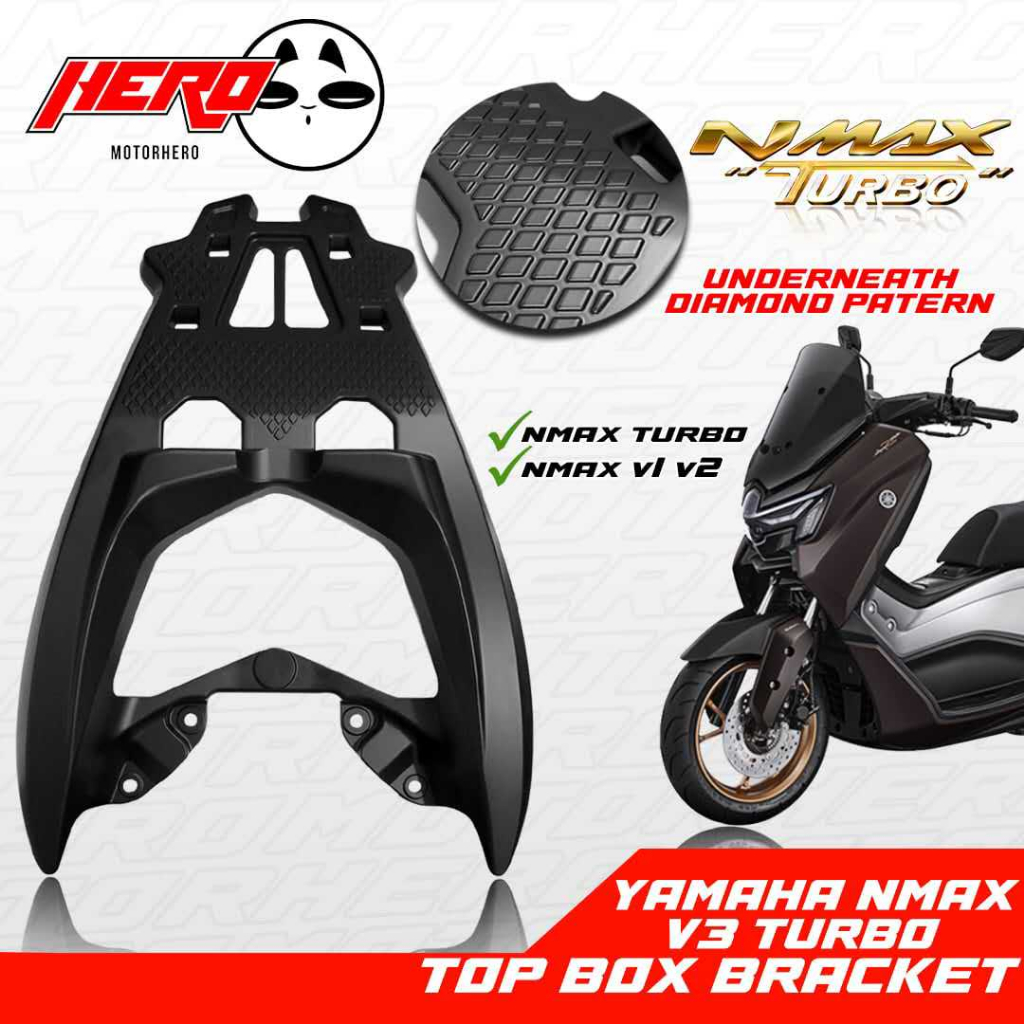 Nmax V3 Turbo Rear Bracket v1&v2 Top Box Bracket Heavy Duty Full Alloy ...