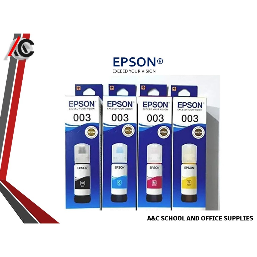 A&C EPSON 003 INK BOTTLE (C13T00V100) 65ml For EcoTANK Sold per PC WITH ...
