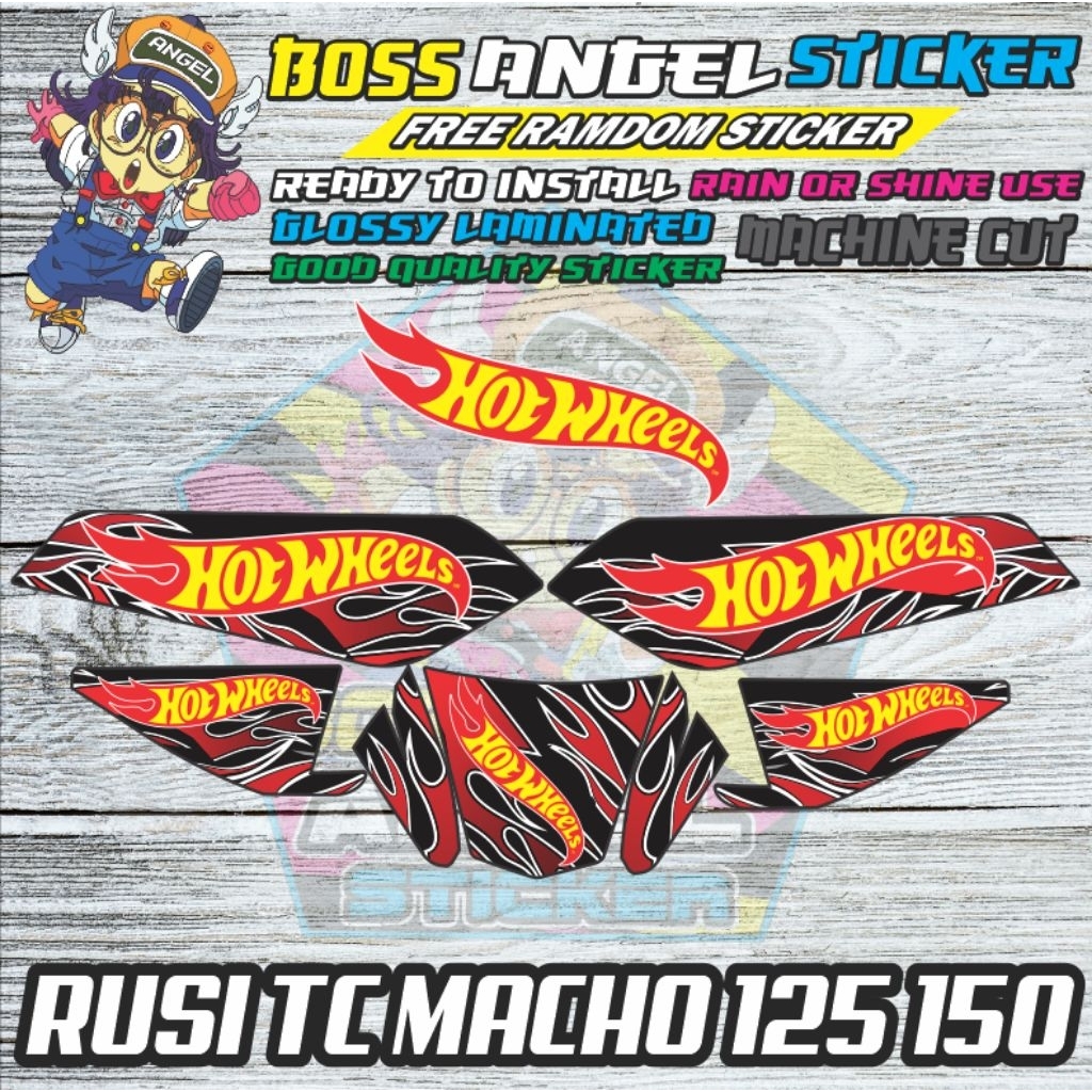 Rusi Tc Macho 125 150 Hot Wheels Decals | Shopee Philippines
