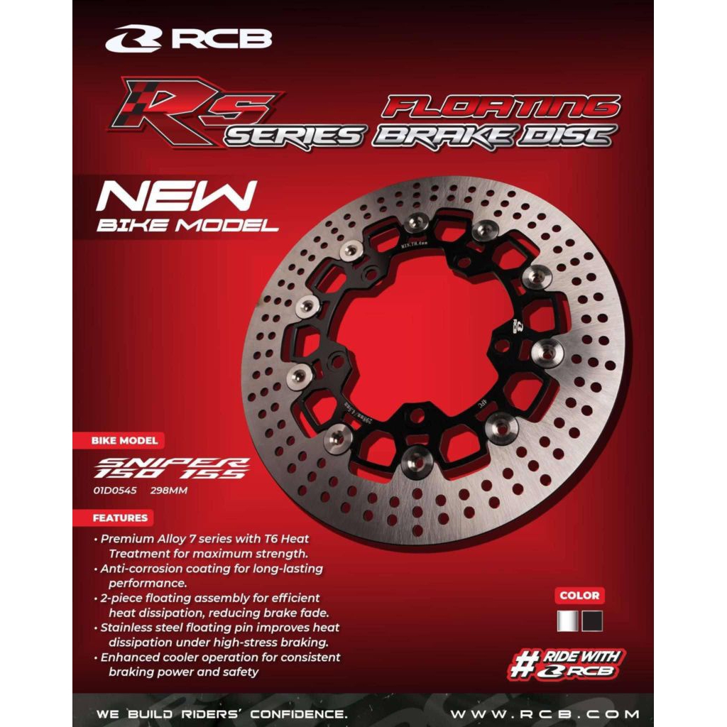 RCB 298MM RS SERIS FLOATING DISC FRONT SNIPER155 SNIPER150 (Bracket not ...