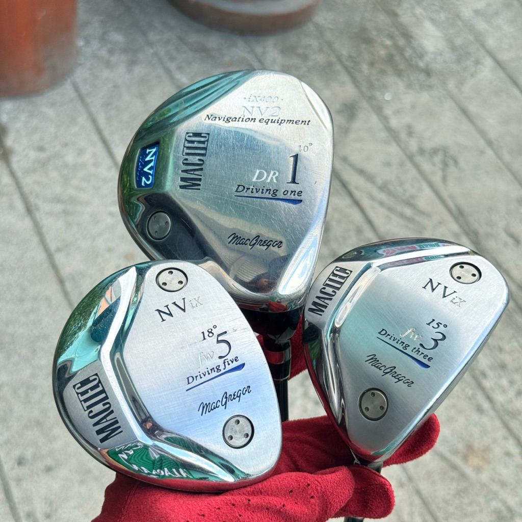 MACGREGOR MACTEC Driver & Wood Set 3 & 5 Golfclubs NV2 NViX w/ Head ...