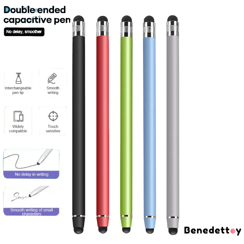 Universal 2 in1 Alloy Stylus Pen For iPad Tablet Android Phone Pad ...