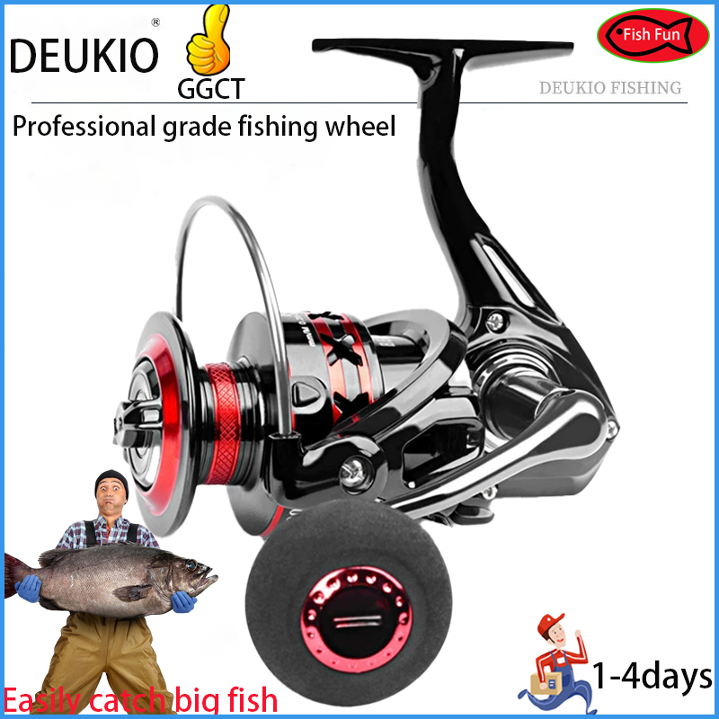 DEUKIO FS2000-7000 Spinning Reel Fishing Reel Metal Bait Reel Fishing ...