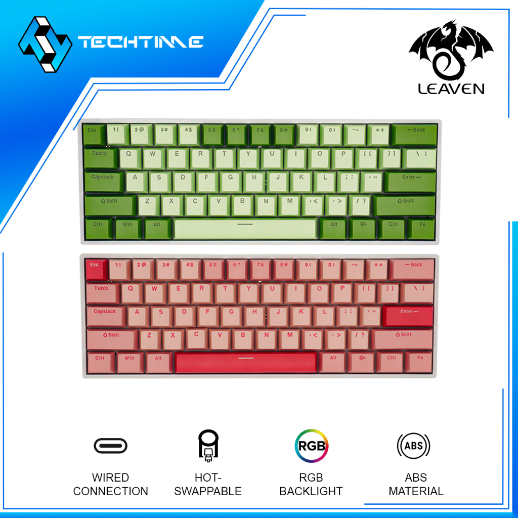 Leaven K61 60% Keys Wired Mechanical Gaming Keyboard | Shopee Philippines