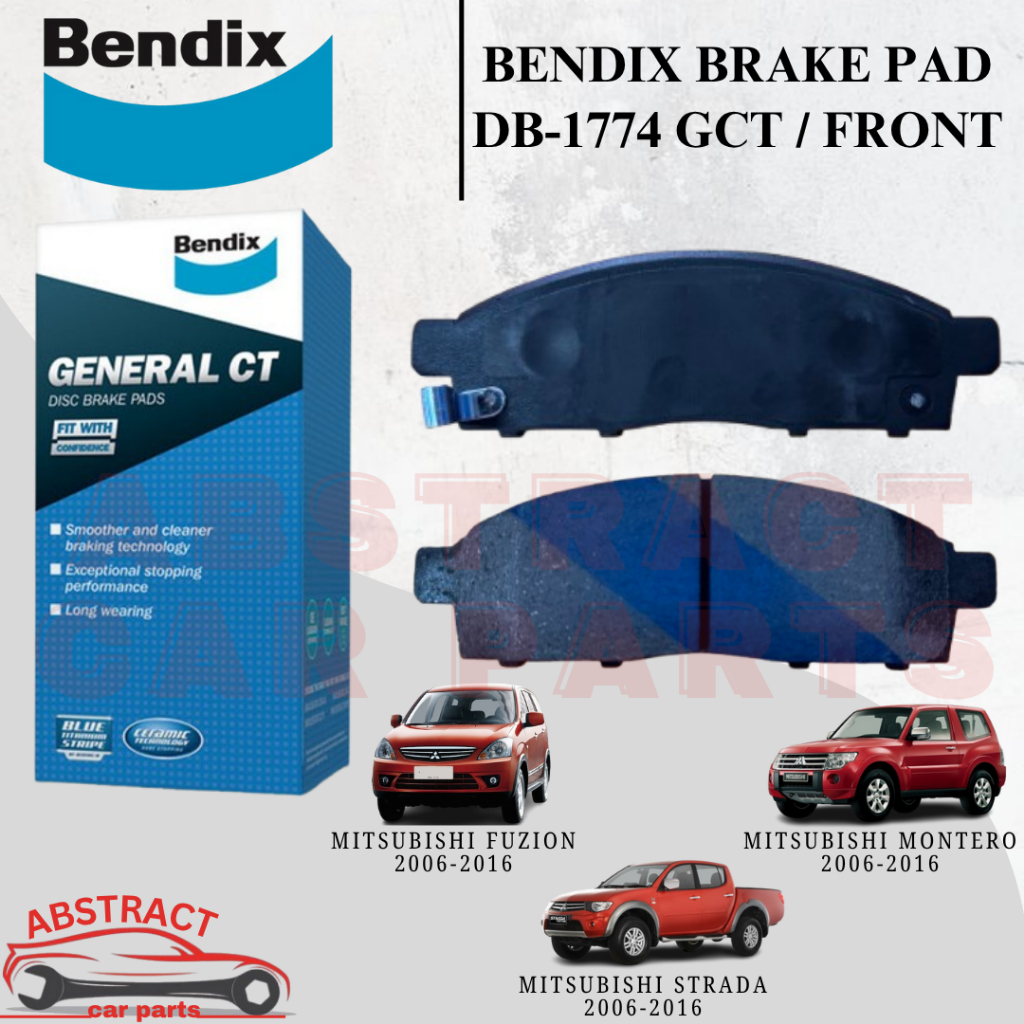 Bendix Brake Pad Front for Mitsubishi STRADA, Montero Sport, FUZION ...