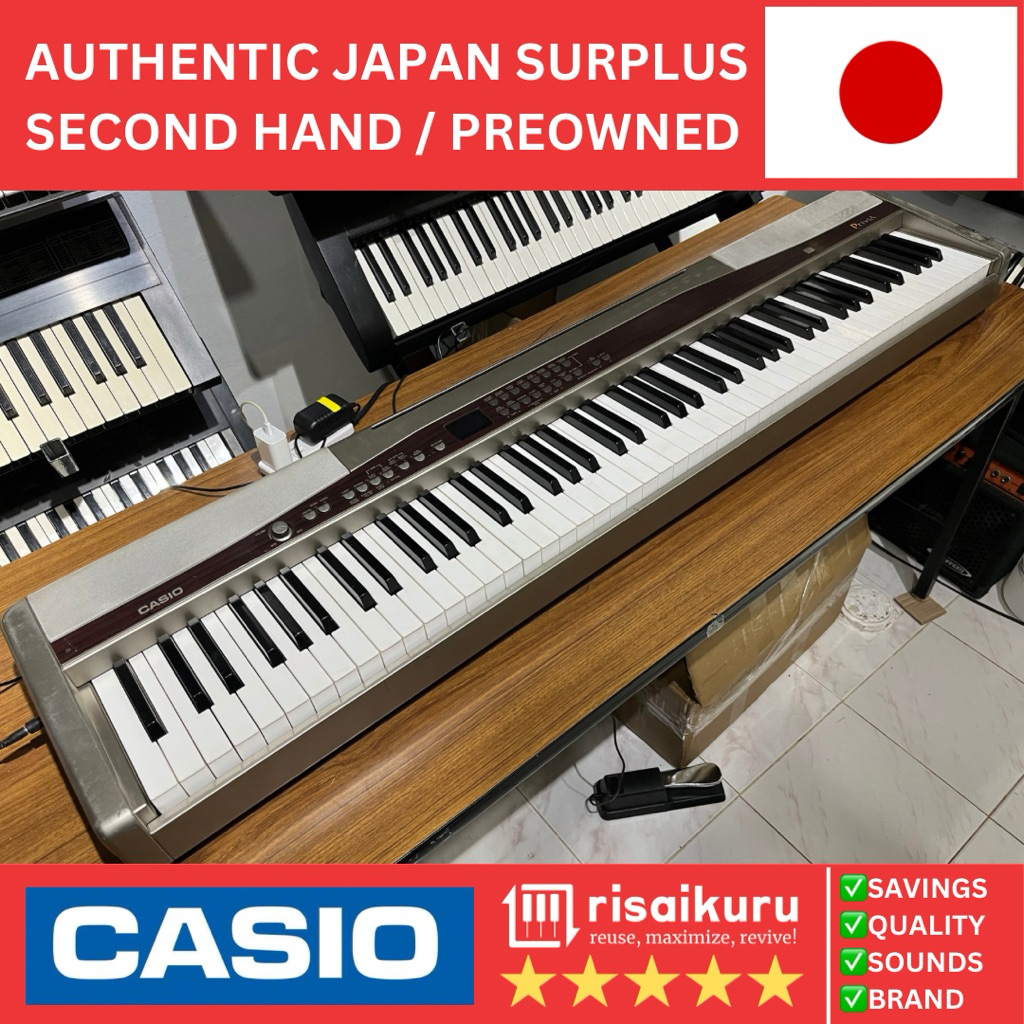 Casio Privia PX-500L Keyboard Piano Organ Synthesizer 88 Weighted Key ...