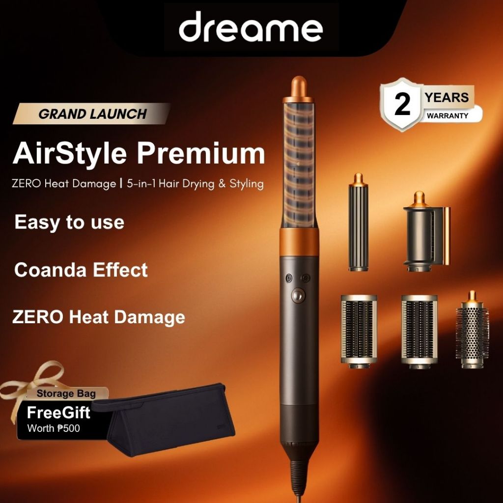 Airstyle Premium Multi High-Speed Styler 5-in-1 Hair Styler Curl ...