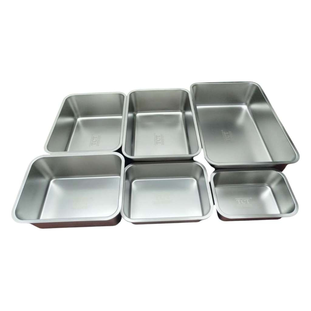 Stainless Steel Tray Servings Food Pan Tray Snacks Baking Pastry Pan ...