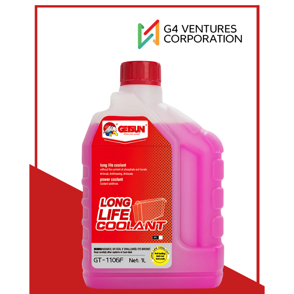 LONG LIFE COOLANT (PINK, GREEN, BLUE) - 1L GETSUN | Shopee Philippines