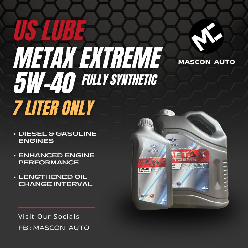 US LUBE METAX EXTREME 5W-40 API CK - 4/SN 7L FULLY SYNTHETIC Supreme ...