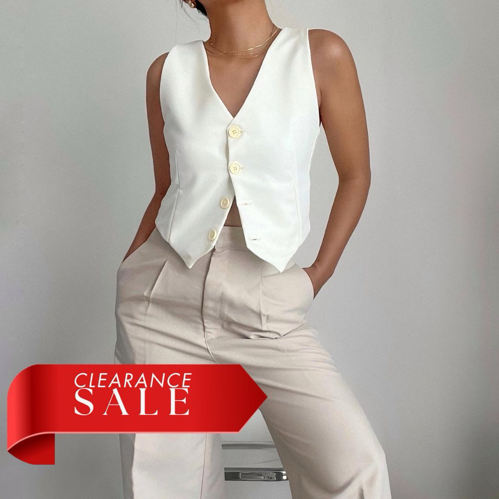 HOUSE OF LULU | NOAH Waistcoat / Vest casual Top | Shopee Philippines