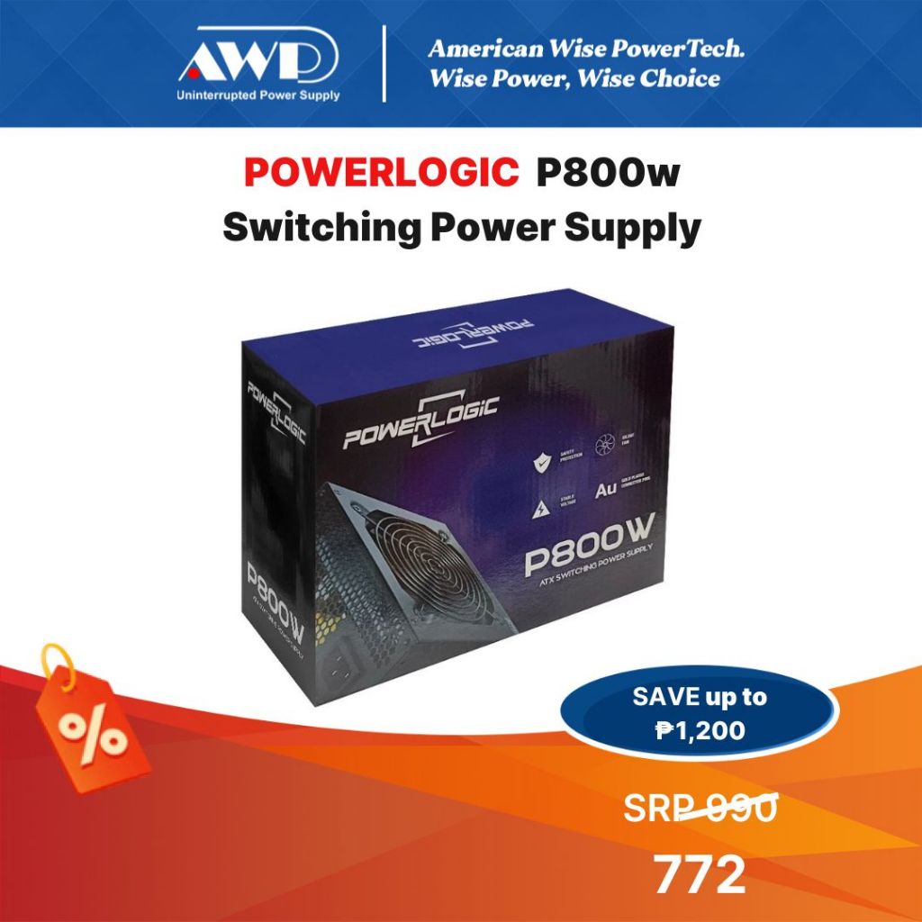 POWERLOGIC P800w Switching Power Supply | Shopee Philippines