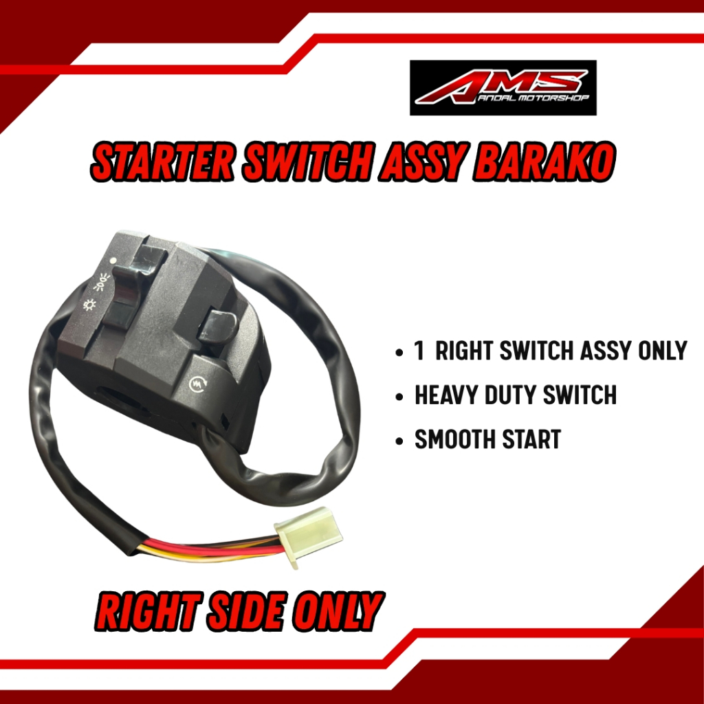 Starter Switch Assy Barako 175 Right Only | Shopee Philippines