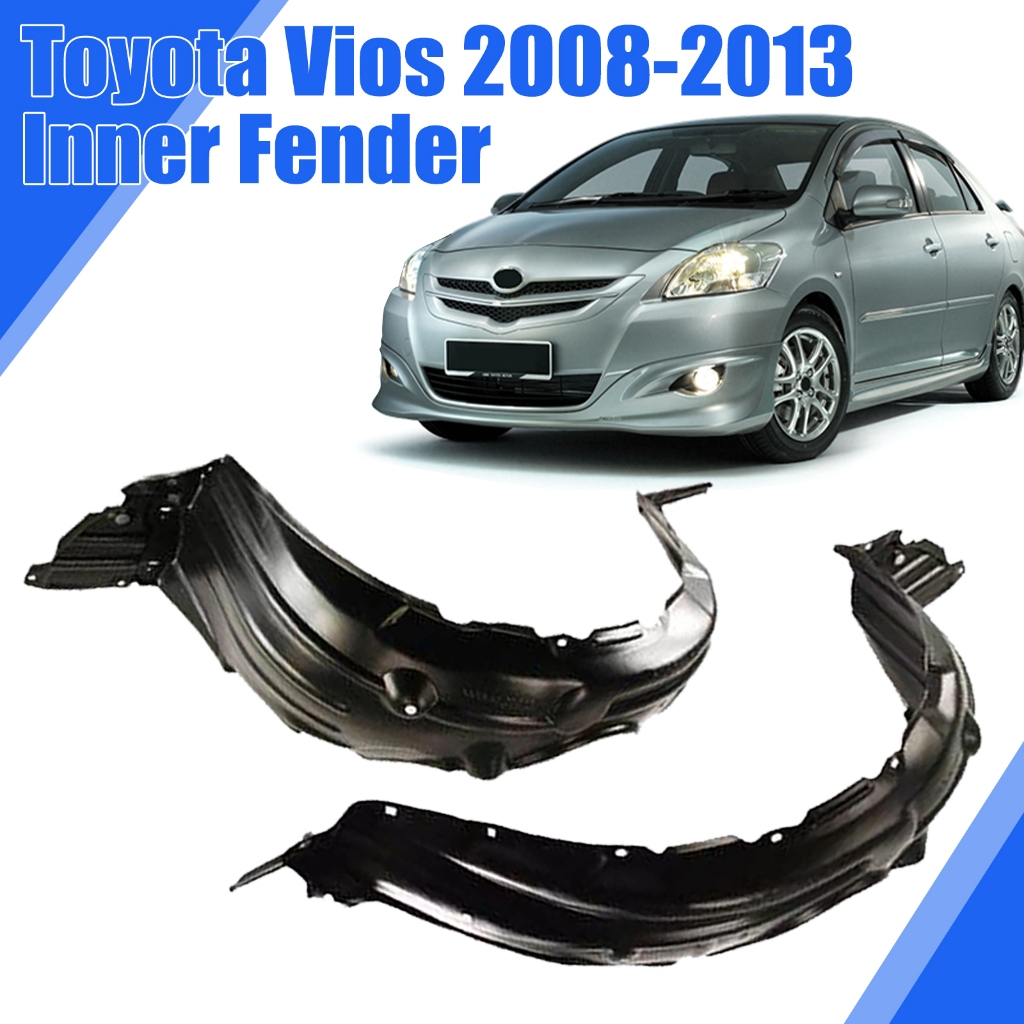 Toyota Vios 2008-2012 2nd Gen. "Batman" Front Fender liner | Shopee ...