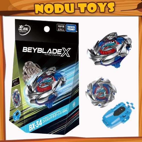 Beyblade X BX-34 Starter CobaltDragoon 2-60C [Bankee Sticker] | Shopee ...