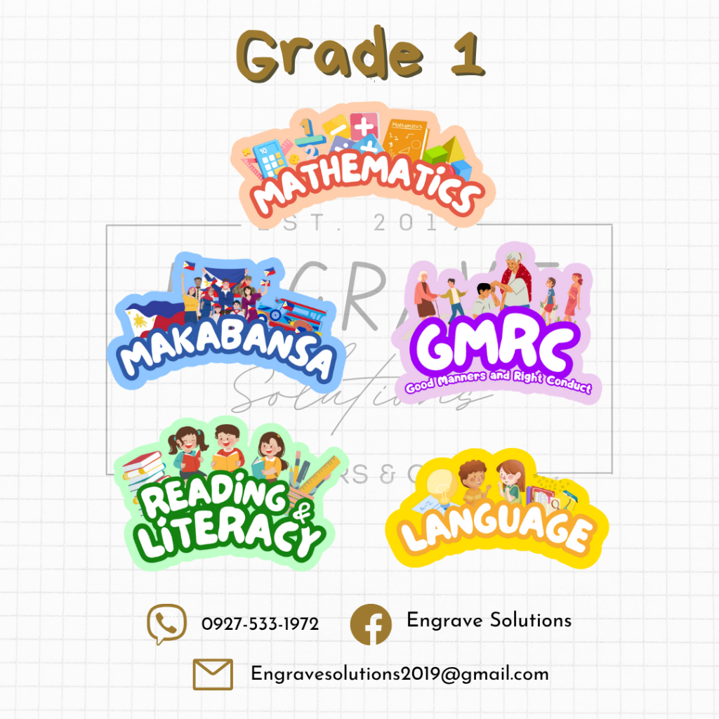 SUBJECT STICKER - MATATAG CURRICULUM | Shopee Philippines
