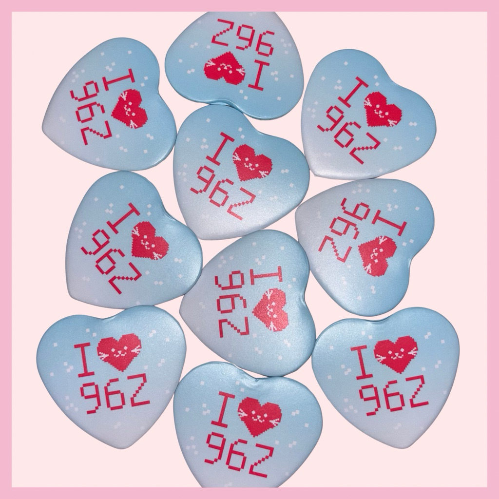 CUSTOMIZED HEART SHAPE BUTTON PIN | Shopee Philippines