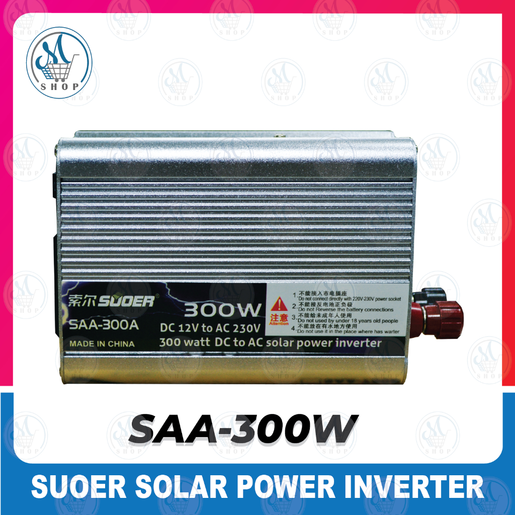 SOLAR POWER INVERTER SUOER SAA-300W | Shopee Philippines