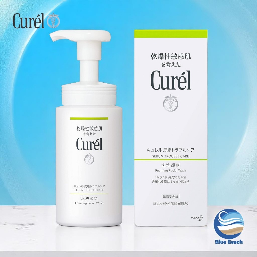 Curel Foam Cleanser 150ml/Sebum Control/Ceramide Care/Anti-Acne ...