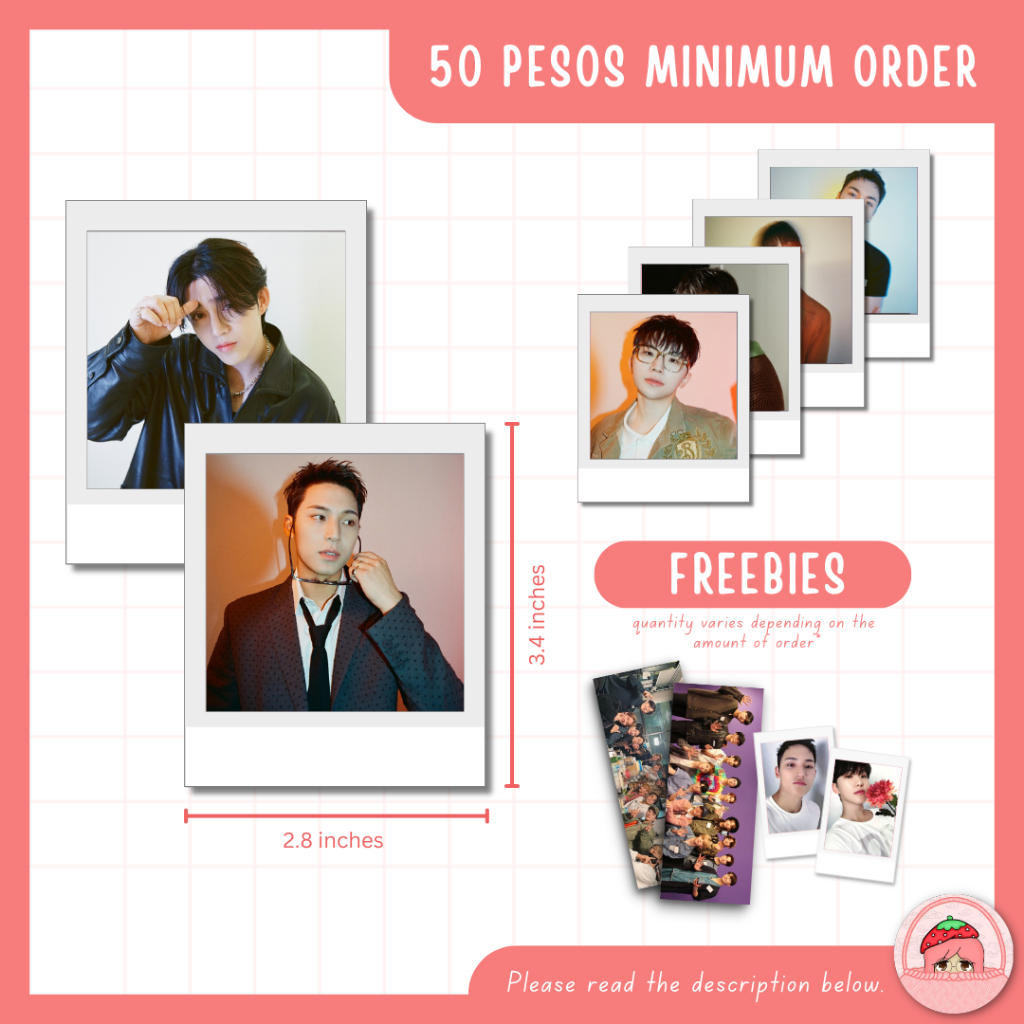 [4 PCS SET] HAPPY BURSTDAY TO-IG MINI SQUARE POLAS PC PHOTOCARD ...